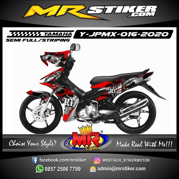 Stiker motor decal Yamaha Jupiter MX Red Rumble JRX - stiker motor ...