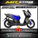 Stiker motor decal Yamaha Lexi 125 Gray Blue Tech - stiker motor ...