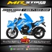 Stiker motor decal Yamaha Byson New Fullbody Blue Grafis Line Flowers ...