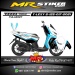 Stiker motor decal Yamaha Lexi 125 Sky Blue Grafis Line Tech FullBody ...